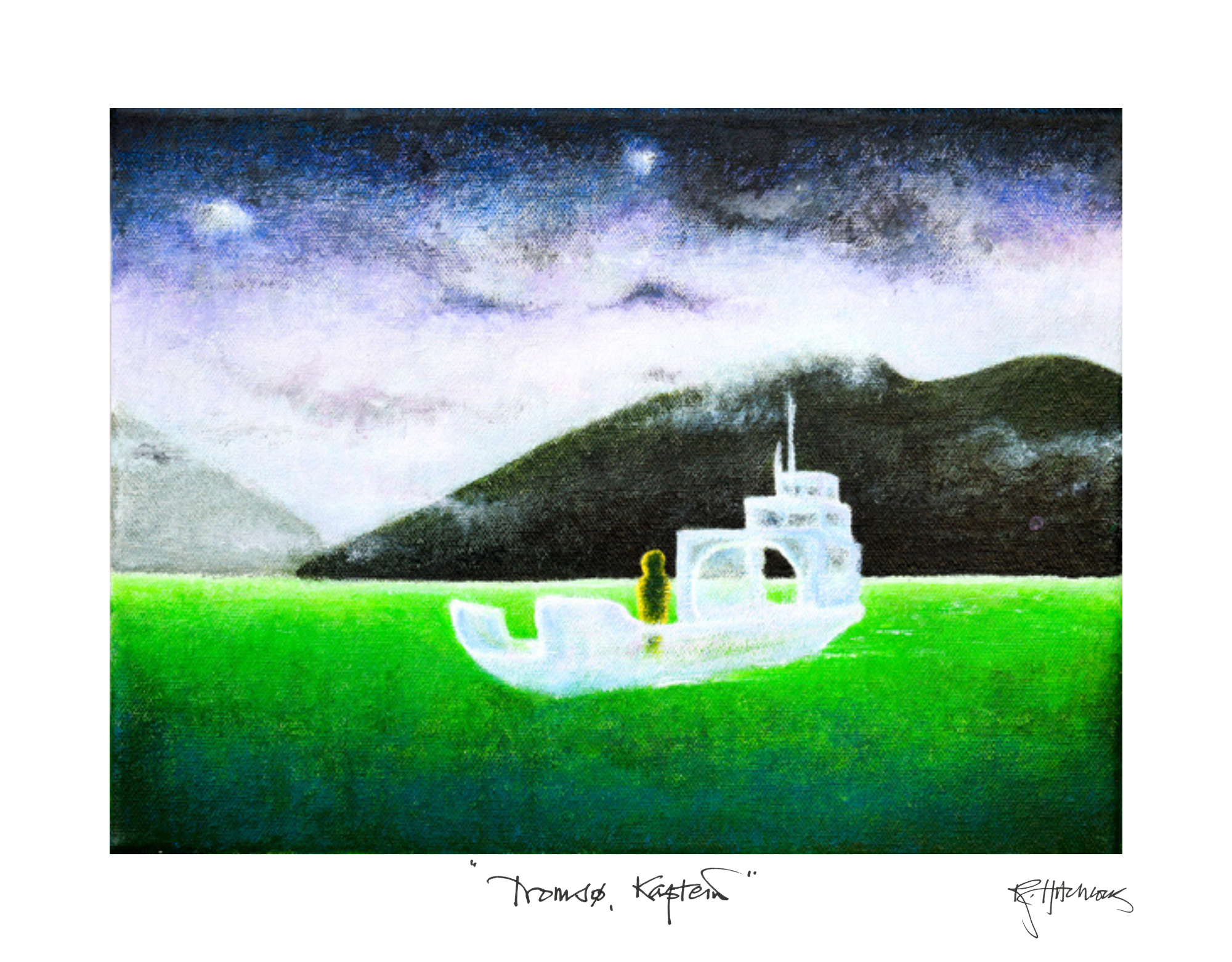 "Tromsø, Kaptein" signed giclée art print – Tiny Ghost Records